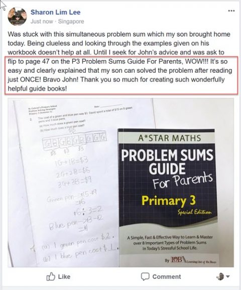 P3. Problem Sums Guide for Parents (Volume 1) - Learning Out Of The Box